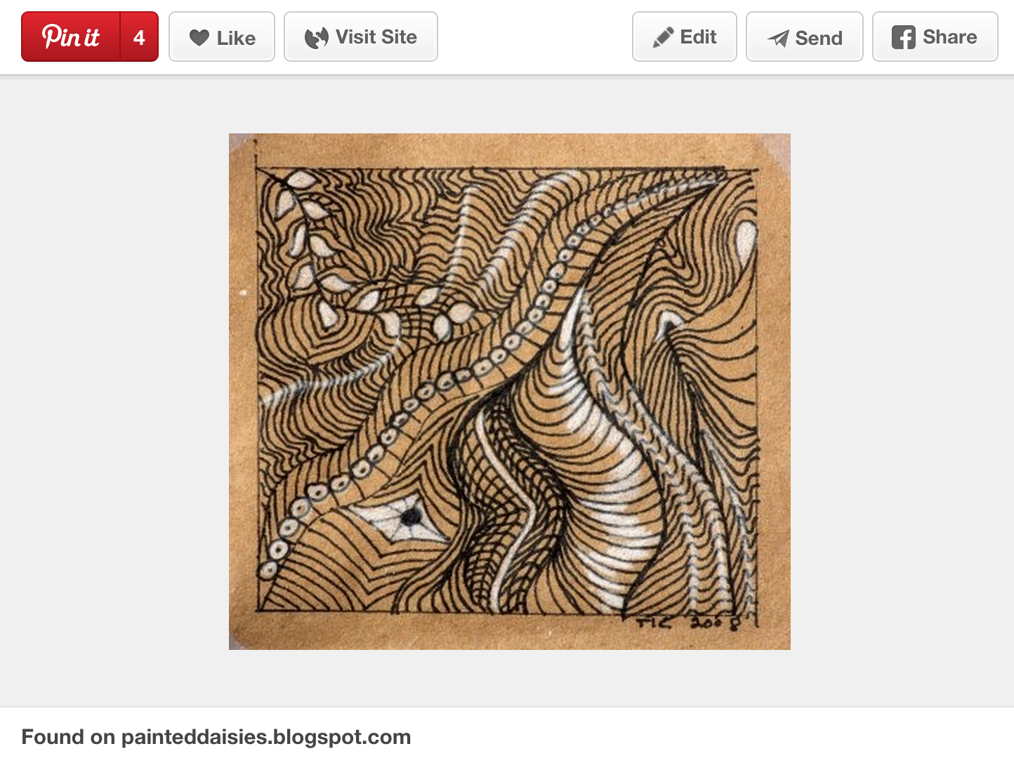 Artsy Miss Hatch: Two Pins, One Lesson. Fourth Grade Zentangles.