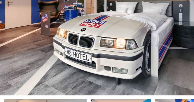 Just A Car Guy: the V8 Hotel Motorworld in Stuttgart Germany