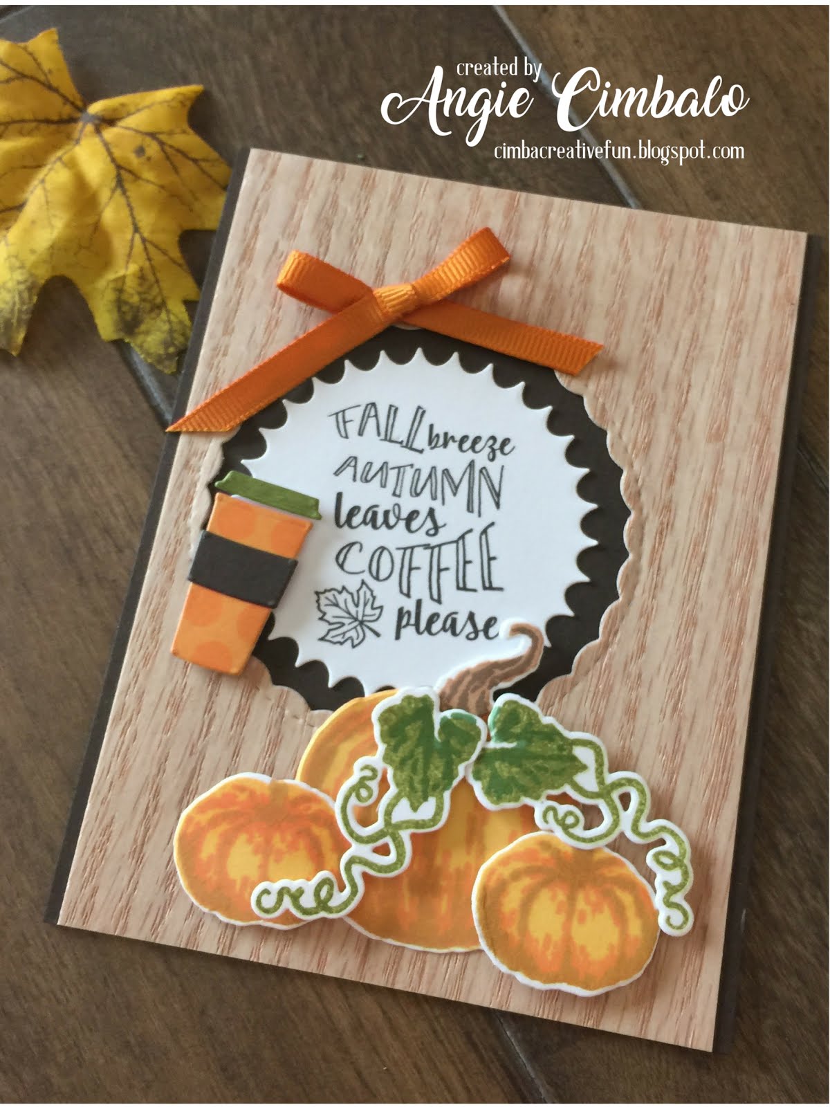 Cimbacreativefun: Autumn Leaves Coffee