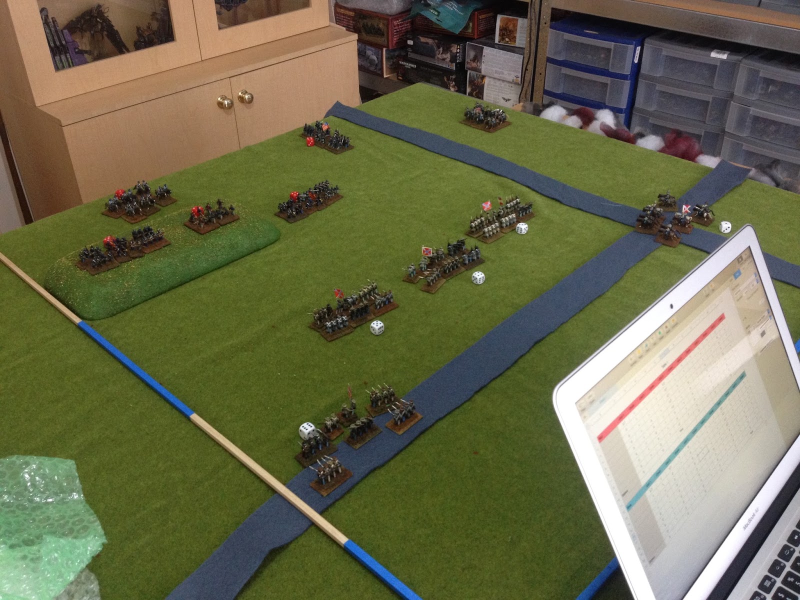 Grid based wargaming - but not always: Computer Assisted One Hour Wargaming