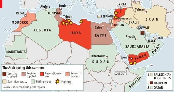 Maximizing Progress: Arab Summer ~ Economist Maps MENA Latest...