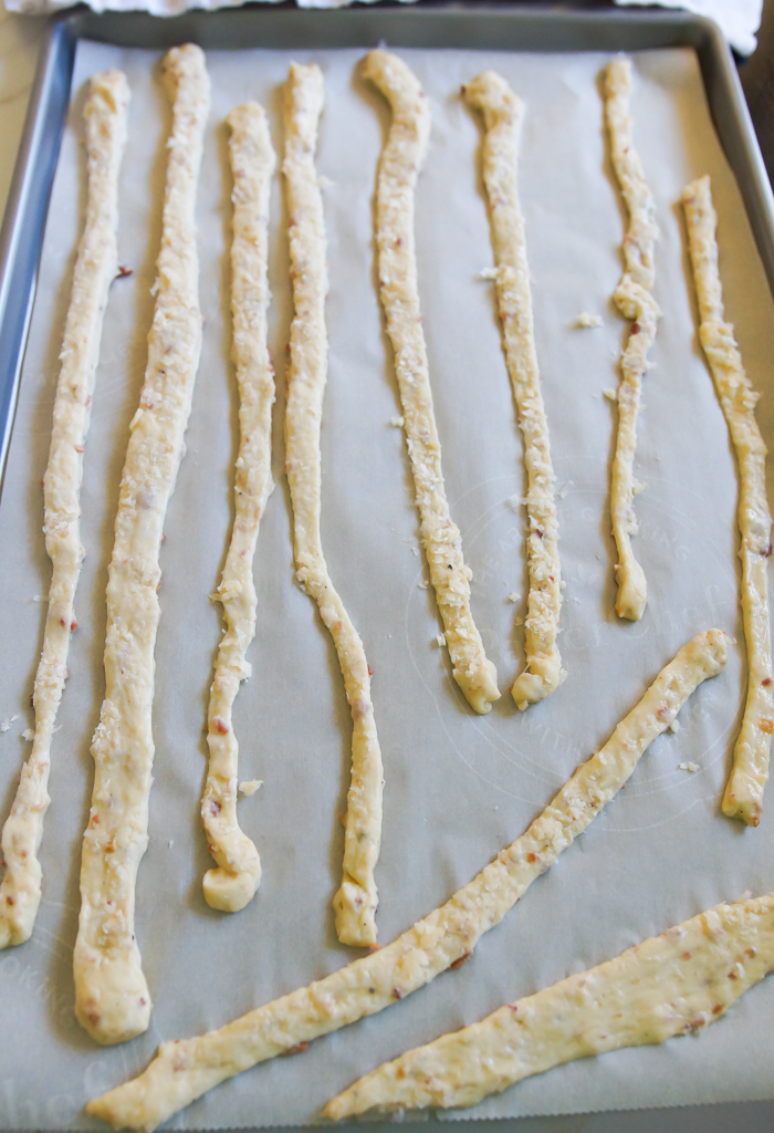 Bacon and Parmesan Grissini (thin breadsticks) | Bake at 350°
