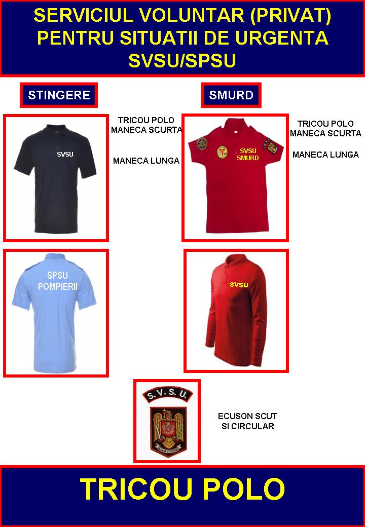 UNIFORME POMPIERI VOLUNTARI - SVSU SI SPSU: IMBRACAMINTE