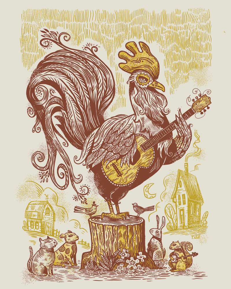 INSIDE THE ROCK POSTER FRAME BLOG: Tim Lee Country Crooner Art Print