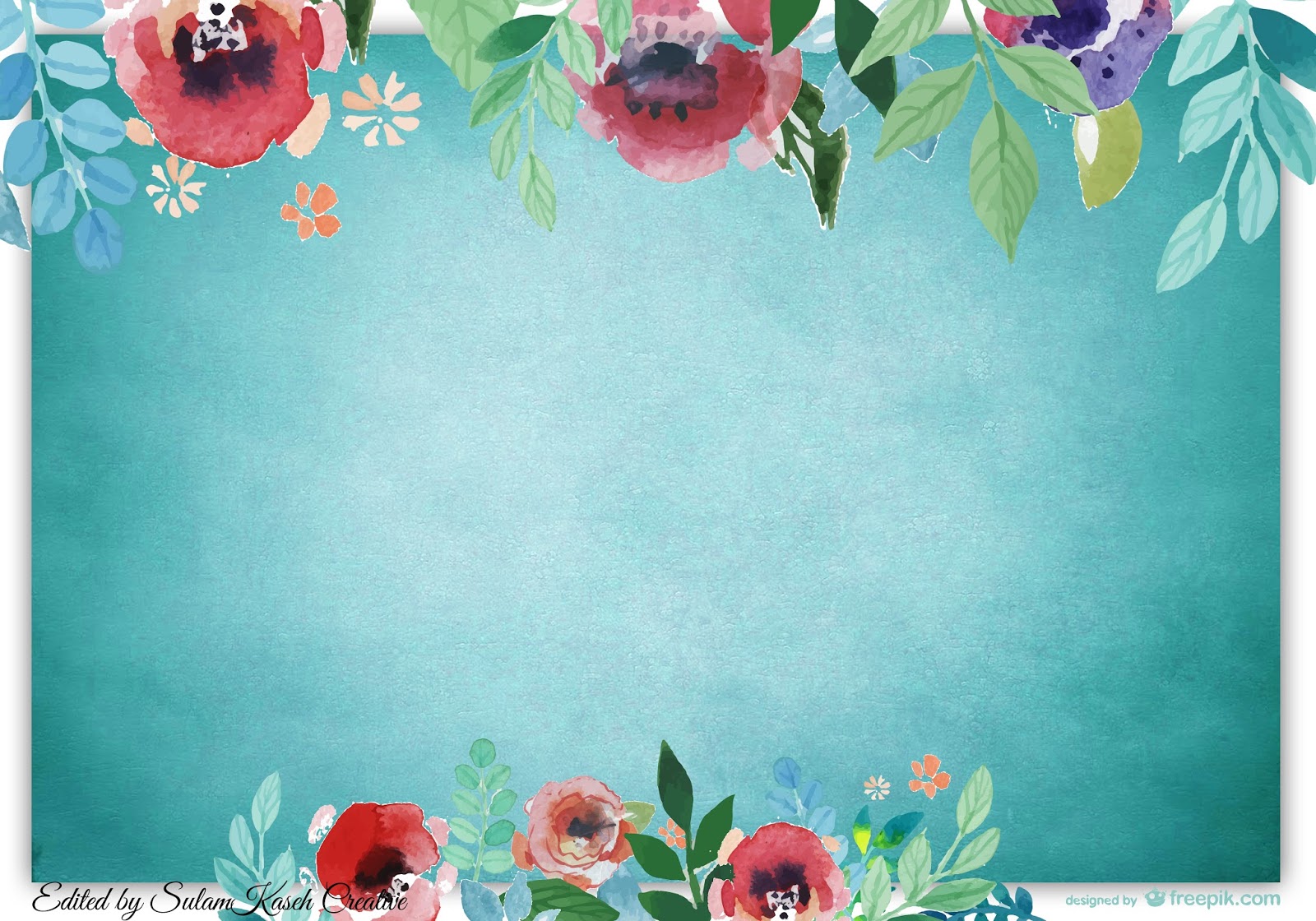 Freebies Koleksi Background Bunga - SulamKaseh Creative Cards Lawa