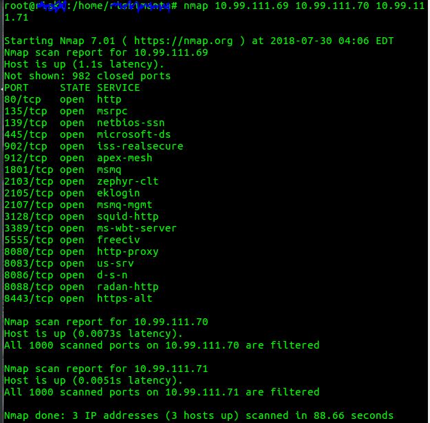 Scan Single, Multiple, Range IP Adrress/Subnet dengan Menggunakan Nmap ...