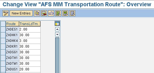 SAP Tutorials: Route Determination Configuration