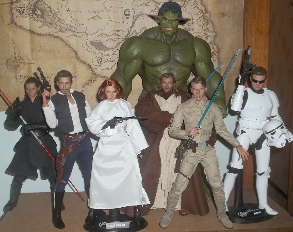 Fashion and Action: Epic Avengers Action Figures Dressed in Star Wars ...