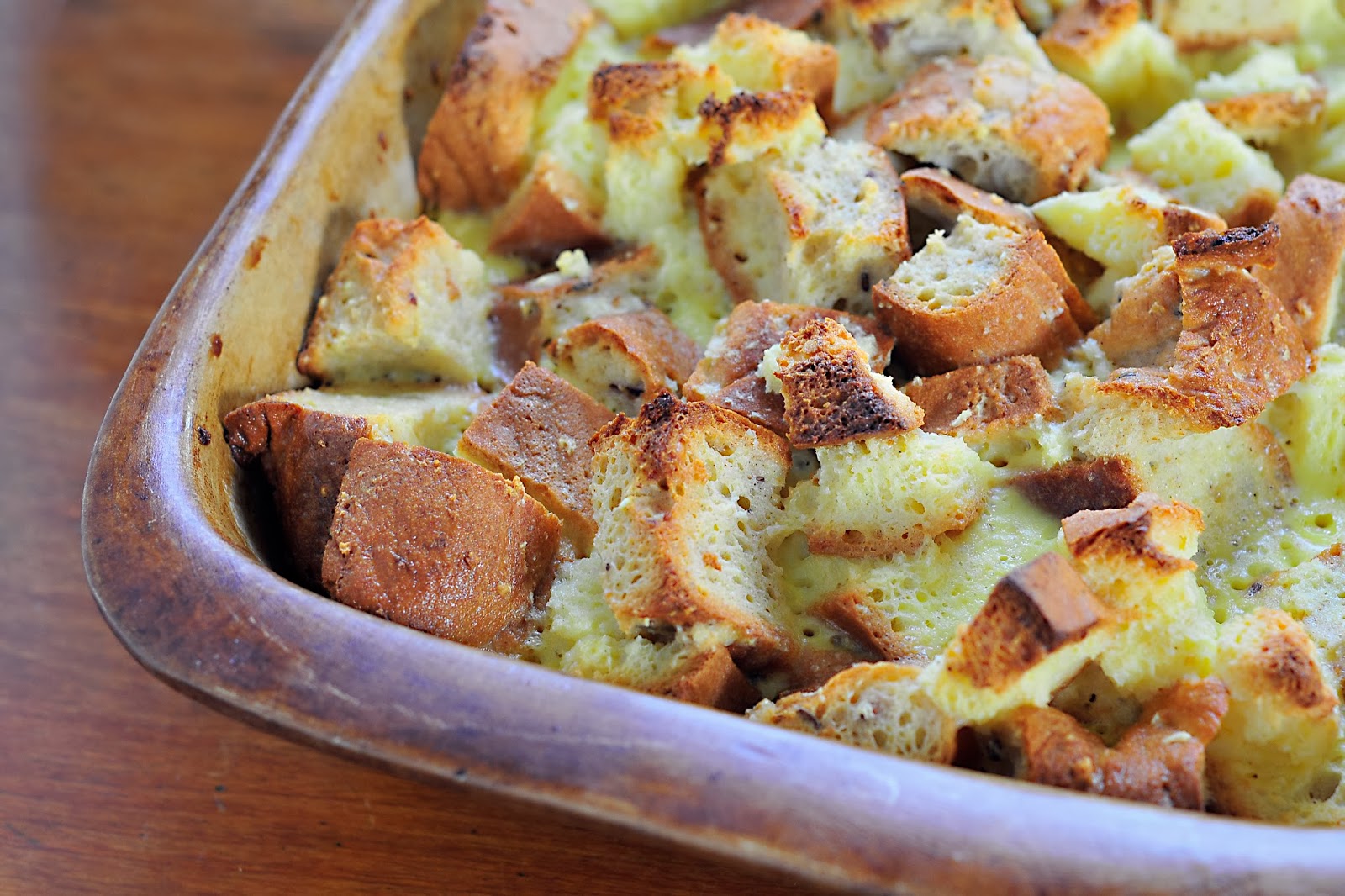 Simply Gourmet: Easy Eggnog Bread Pudding with Butterscotch Sauce