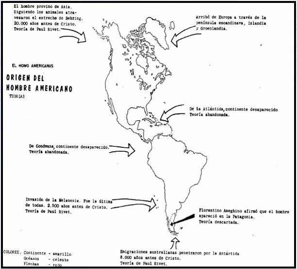 CULTURAS INDÍGENAS : TEORÍAS DEL POBLAMIENTO DE AMÉRICA DE ORIGEN MULTIPLE