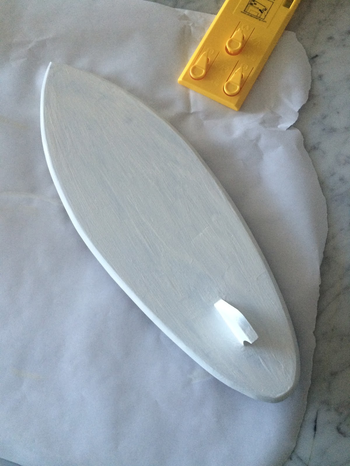 DIY Painted Geometric Surfboard | Stripes and Whimsy