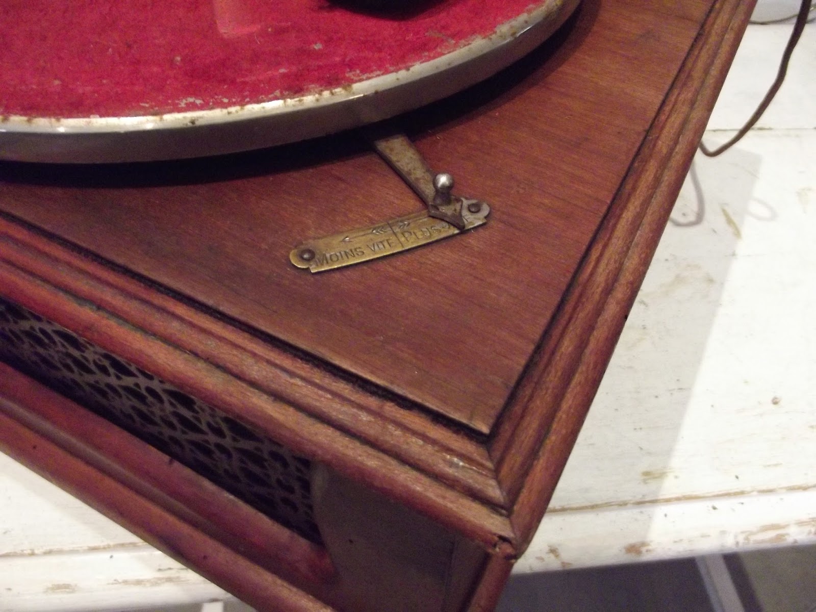 gramophone tourne disque pathé diamond type 10 numéroté 1367 rare ...