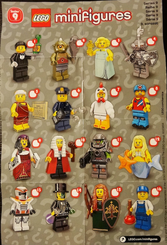 Identifying Series 9 minifigs guide