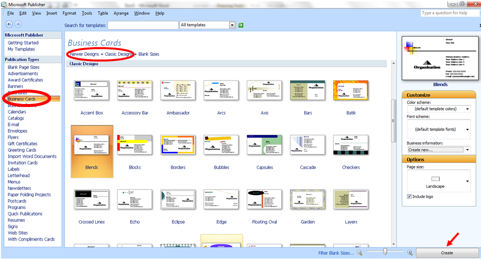 Create Your Own Business Card With Publisher