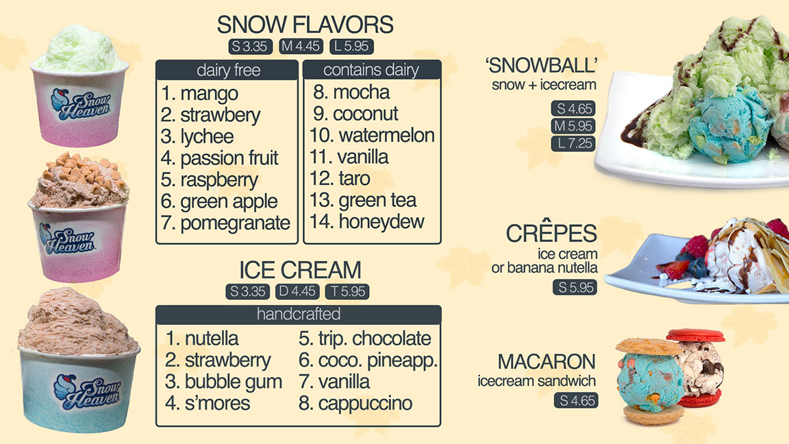 Let it Snow Let It Snow....Desserts! @ Snow Heaven - Lake Forest