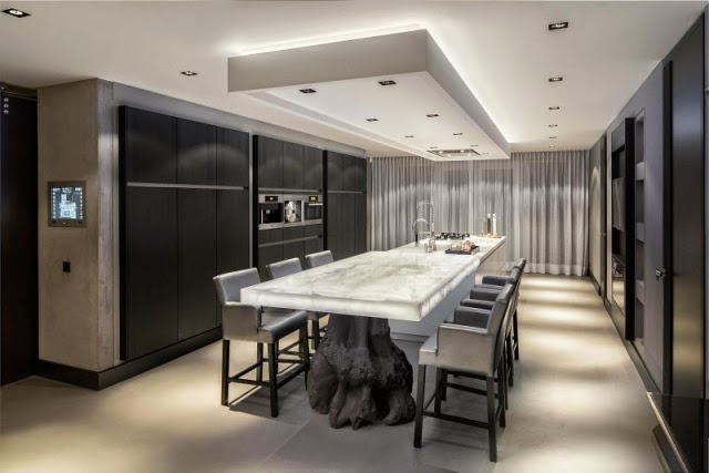 Comedores modernos en gris y blanco - Colores en Casa