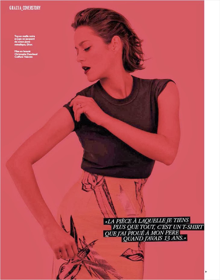 Marion Cotillard Magazine Photoshoot For Grazia France October 2013 ...