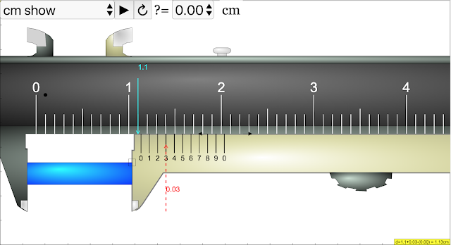 Vernier Caliper App Full Screen Version Javascript Html5 Applet Simulation Model Open