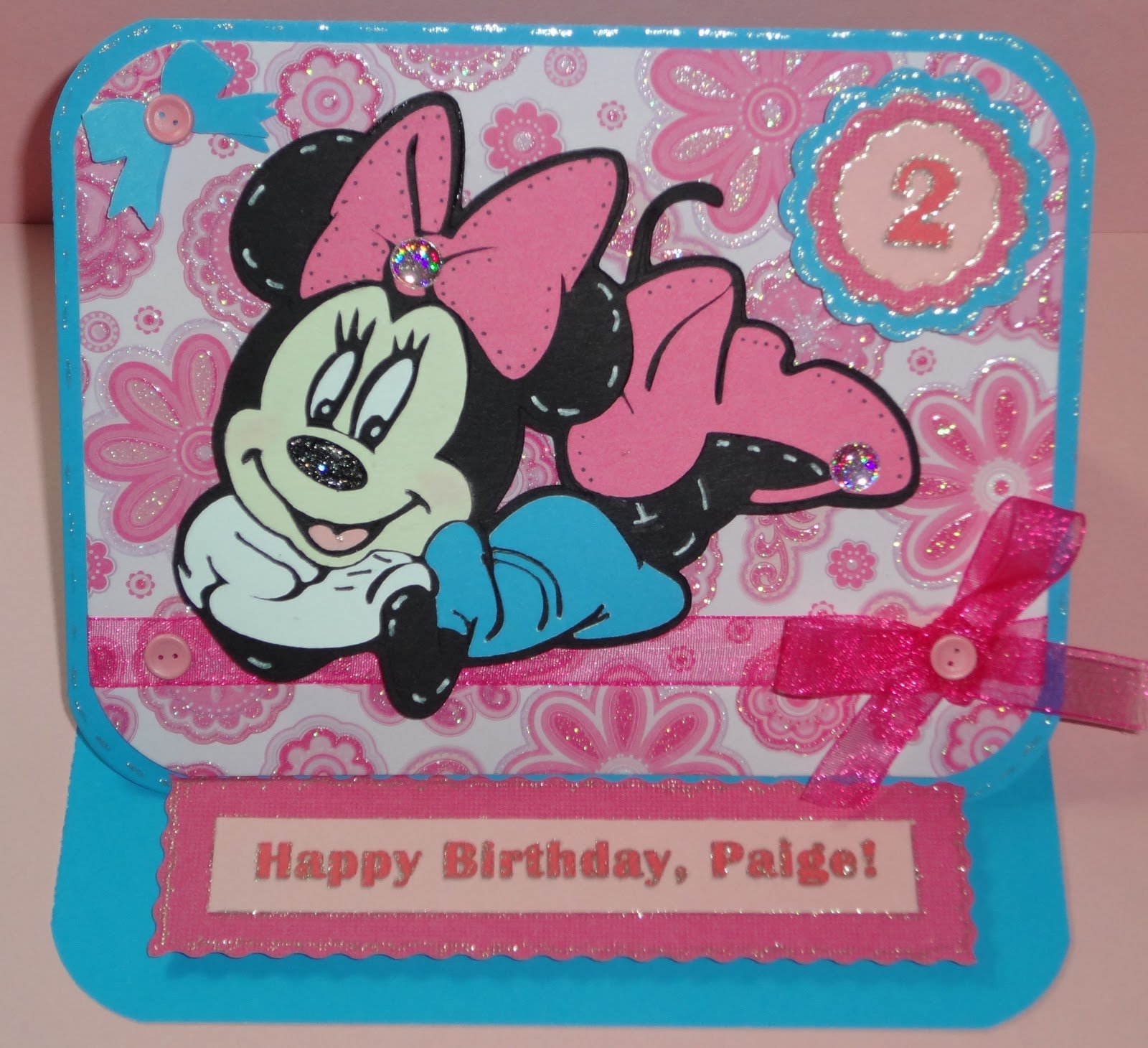 Crafting With Nana: Minnie Mouse Birthday Card Crafting With Nana: Minnie Mouse Birthday Card