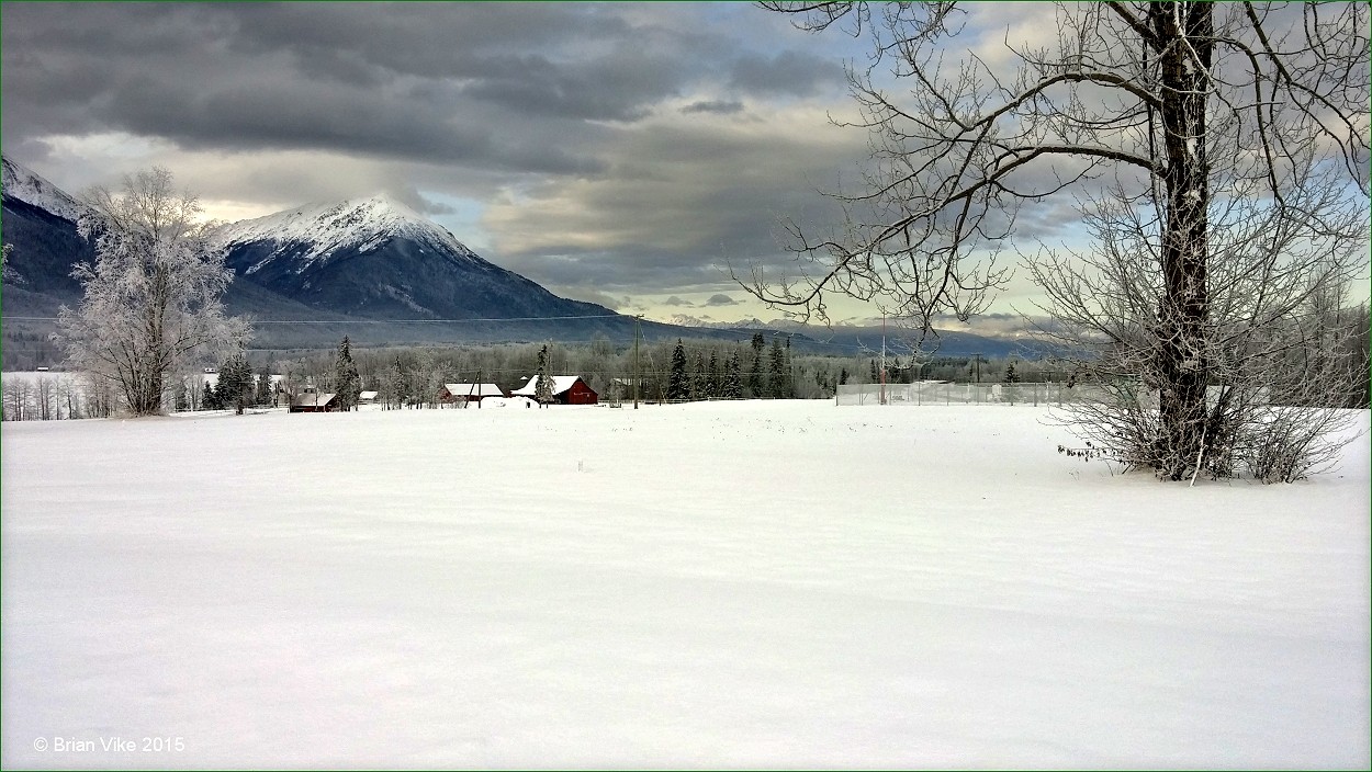 Northern Interior British Columbia: Winter Scene - Mountains And Dark ...