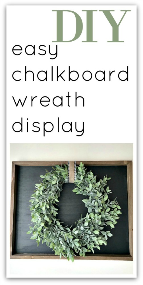 Repurposed Rustic Chalkboard Display