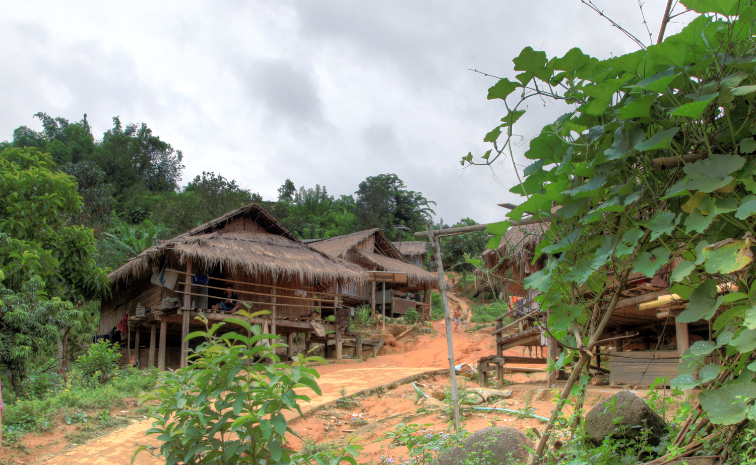 Singapore to the UK by Land - Our Journey: Akha Hill House, Chiang Rai ...