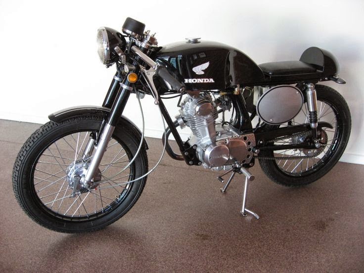 motor modifikasi: Modifikasi Honda CB100 Ala Café Racer Keren Terbaru