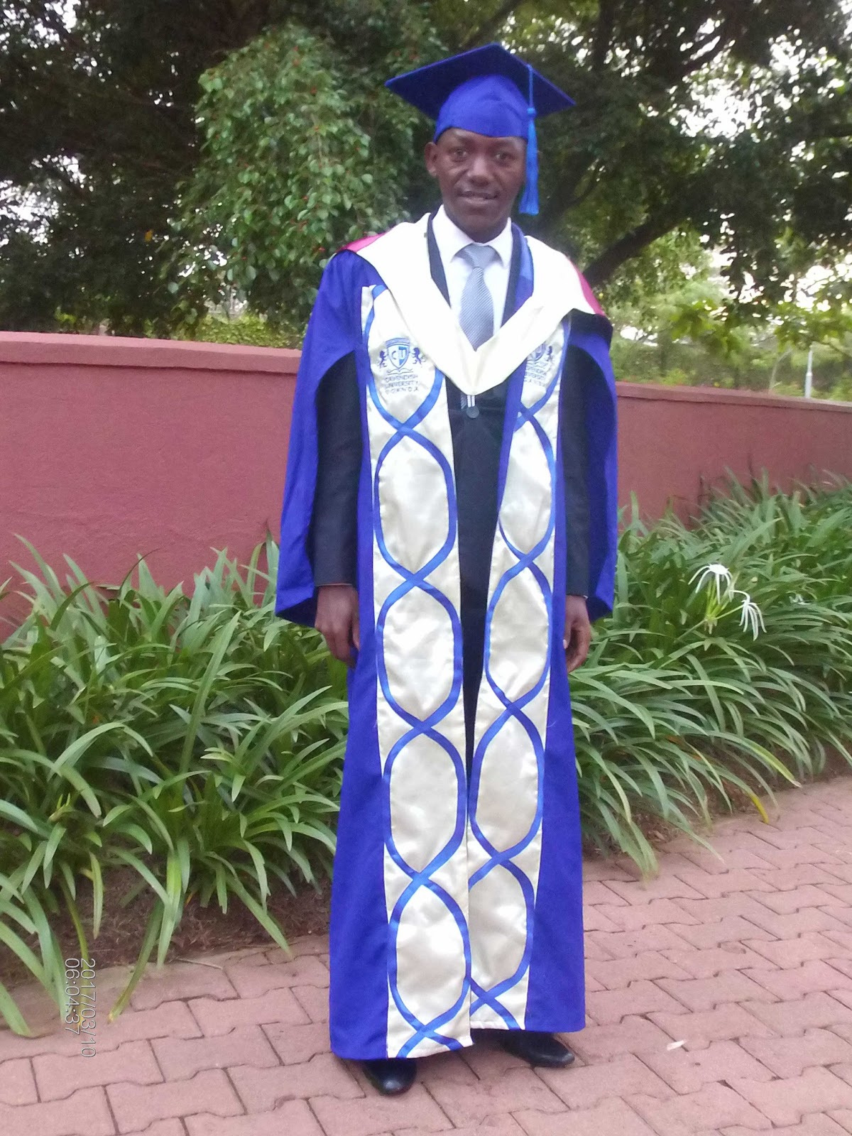 EMMANUEL RUTAYISIRE: GRADUATION PHOTOS-CAVENDISH UNIVERSITY UGANDA