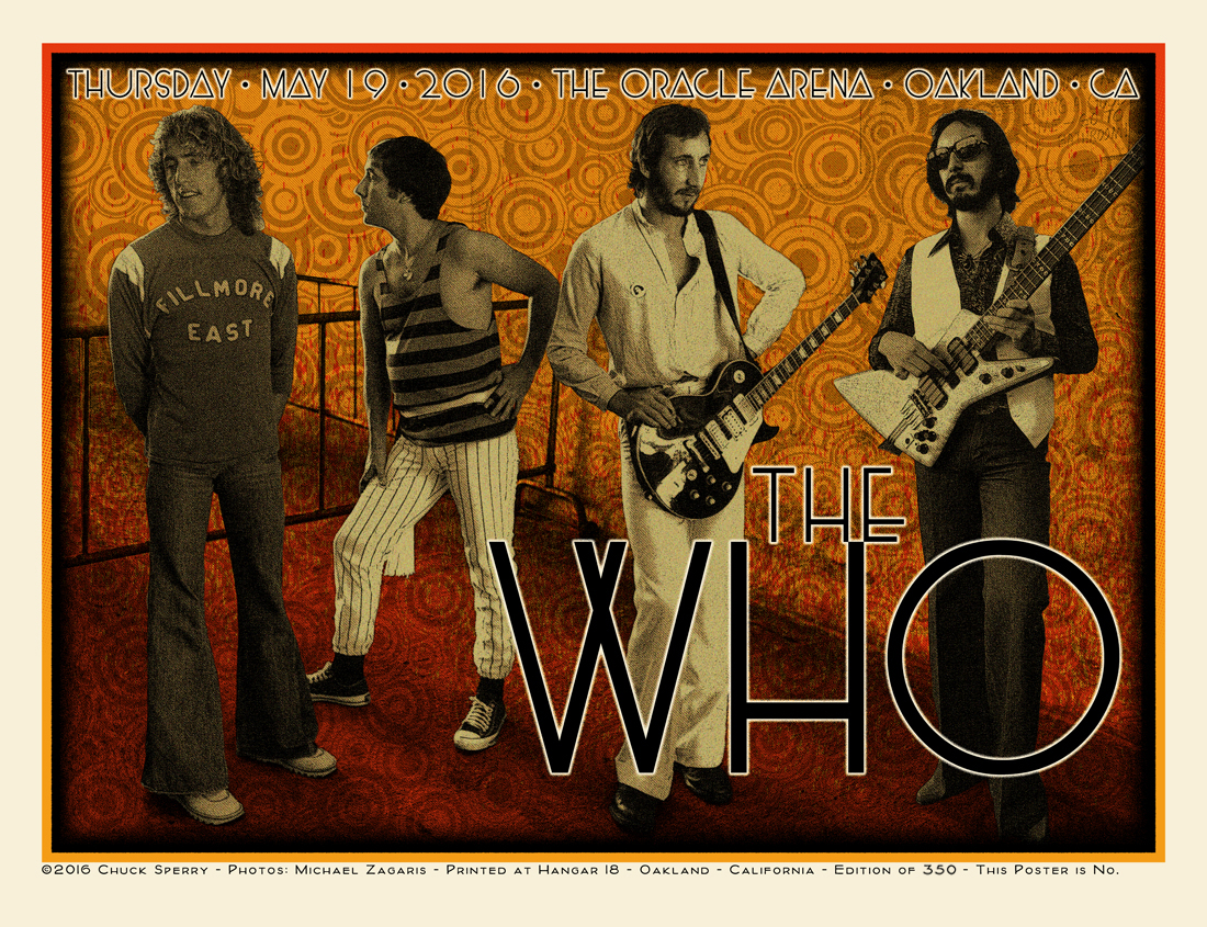 INSIDE THE ROCK POSTER FRAME BLOG: Tonight's The Who Poster by Chuck ...