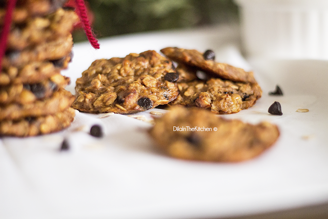 Dila In The Kitchen: Yulaflı Muzlu Damla Çikolatalı Kurabiye (Oatmeal ...