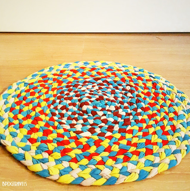 Recycled Craft - DIY Braided Rug from Old Fabric | BPDGTravels ...