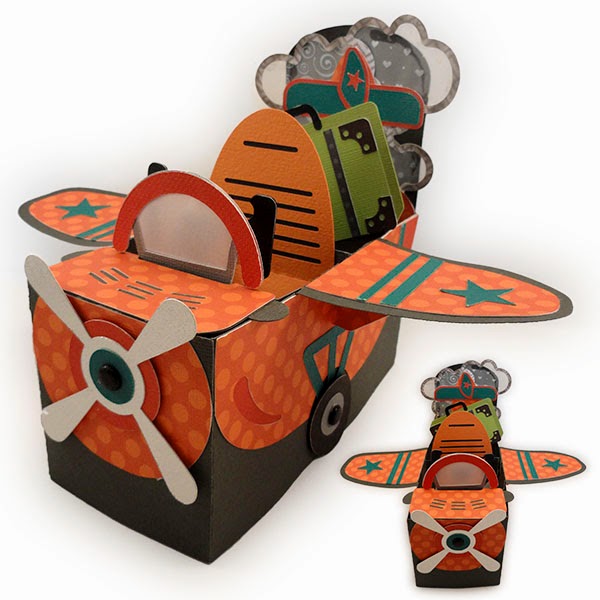 Needles 'n' Knowledge: Airplane Box Card Assembly Tutorial