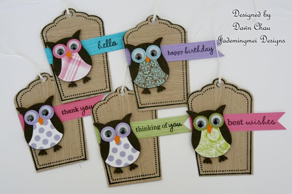 JadeMingmei Designs: Owl Tags...