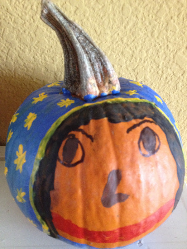 Family At The Foot Of The Cross: All Saint's Day Pumpkin Art