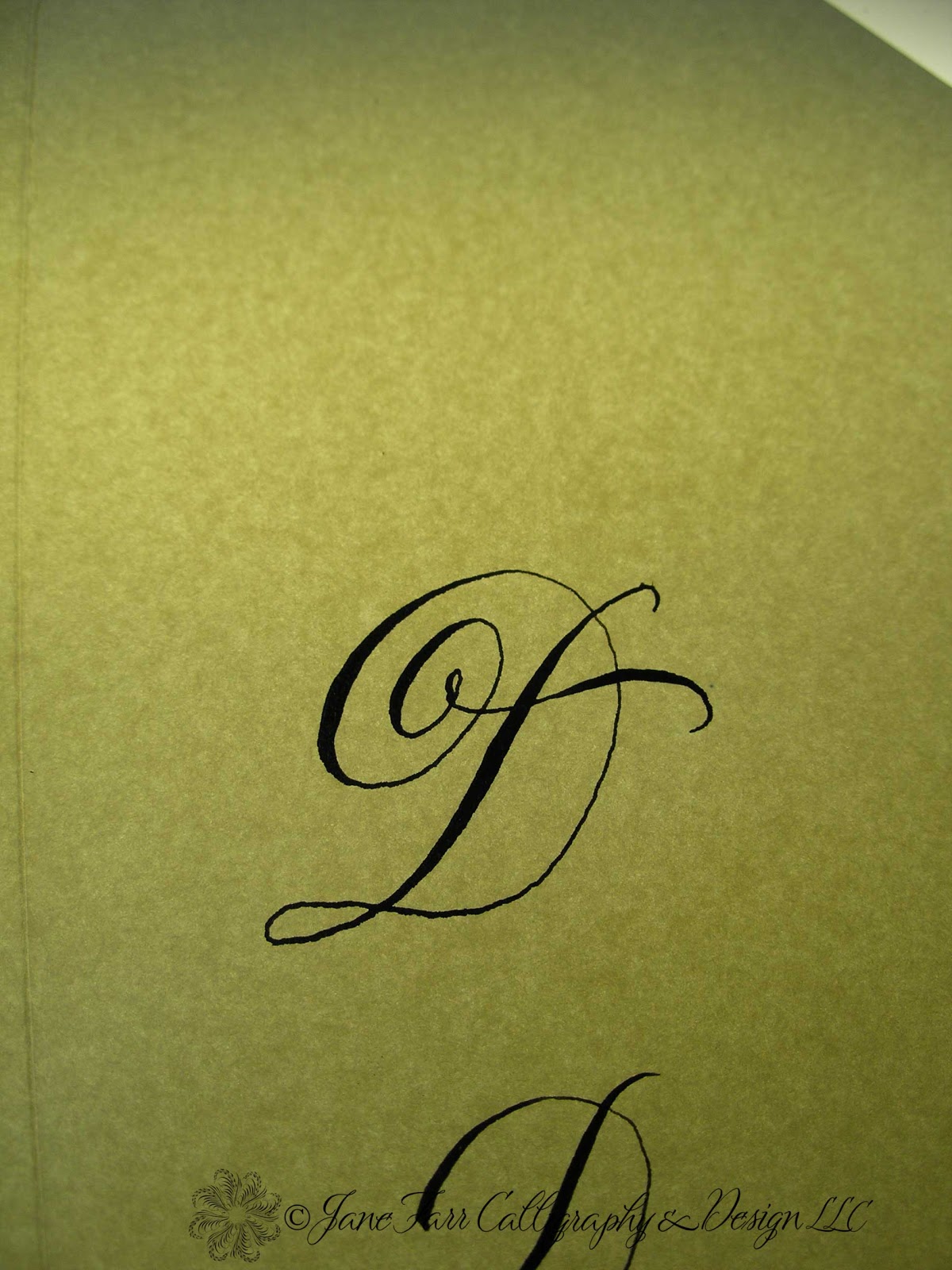 A Place To Flourish: Calligraphy Flourish Friday - Gemstone Script