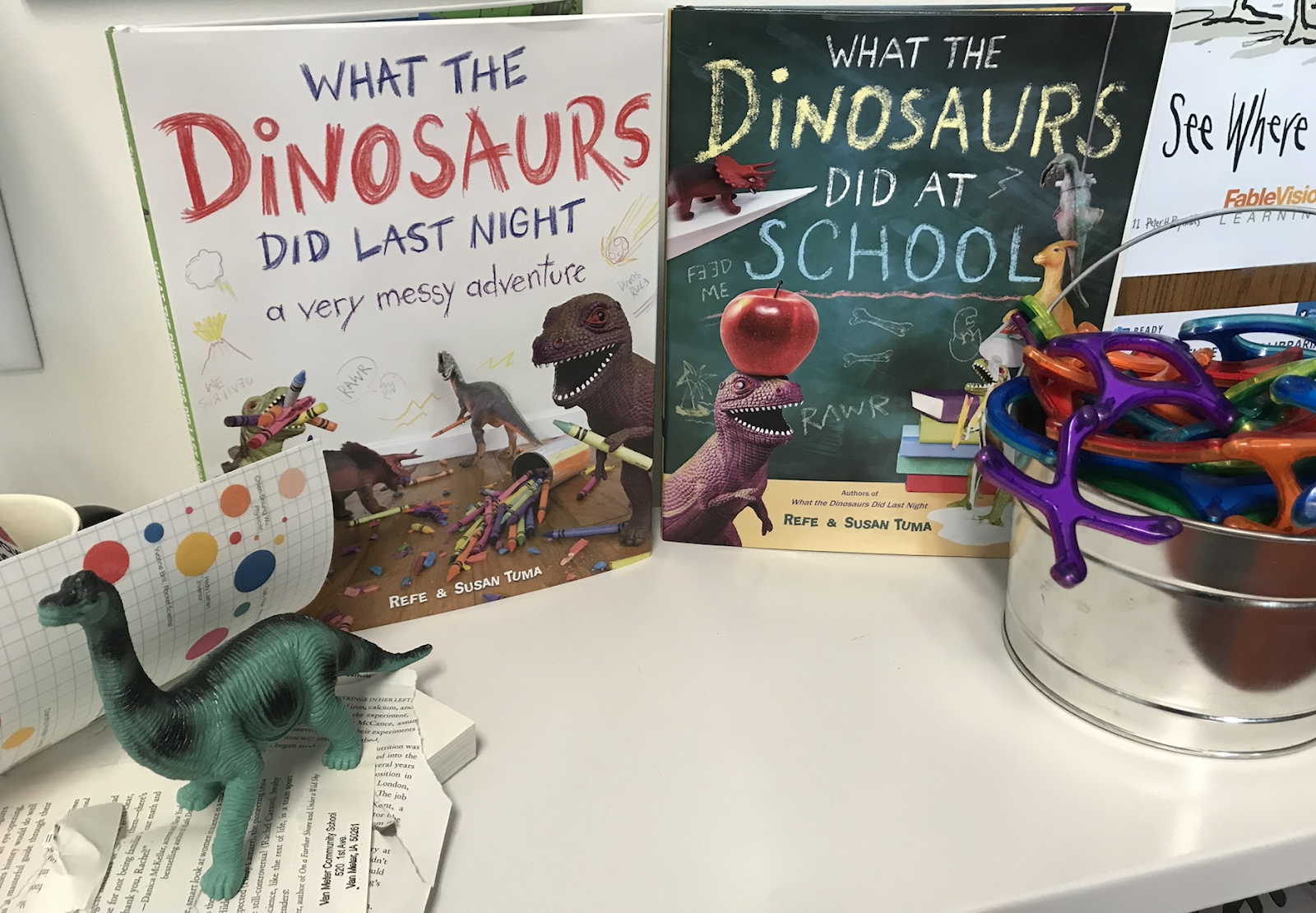 The Library Voice: What The Dinosaurs Did In Our Library & Stories ...