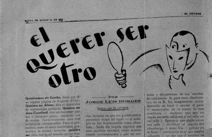 Borges todo el año: Jorge Luis Borges: Querer ser otro