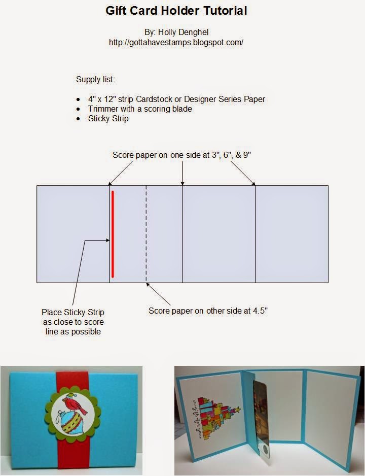 Gotta Have Stamps!: Gift Card Holder Tutorial