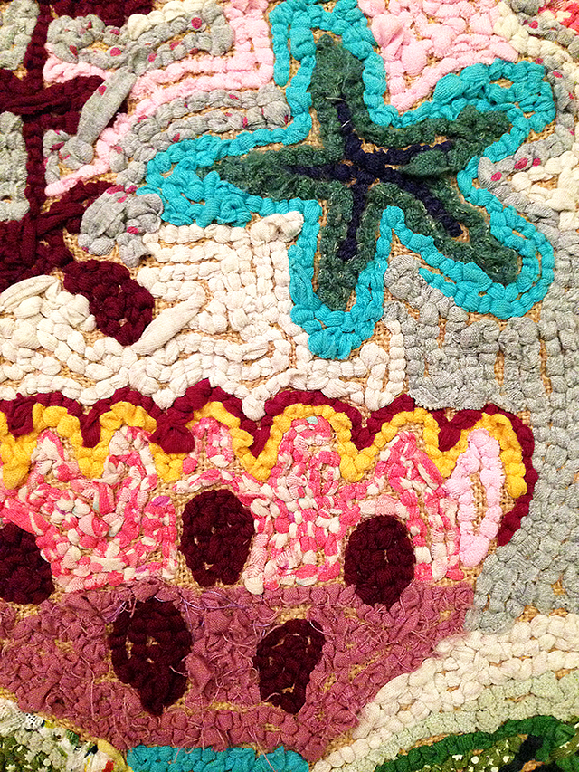 Jules Madden: Upcycled Rug Hooking Project + Free Rug Hooking Pattern