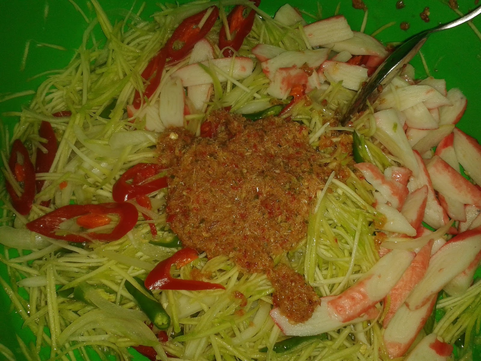 RESEPI SUMBANGAN JY 2008-2022: 914. KERABU MANGGA PAUH DGN CRAB