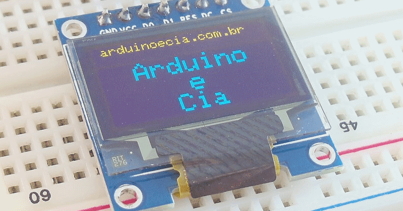 Display OLED Arduino com controlador SSD1306 - Arduino e Cia Display OLED Arduino com controlador SSD1306 - Arduino e Cia