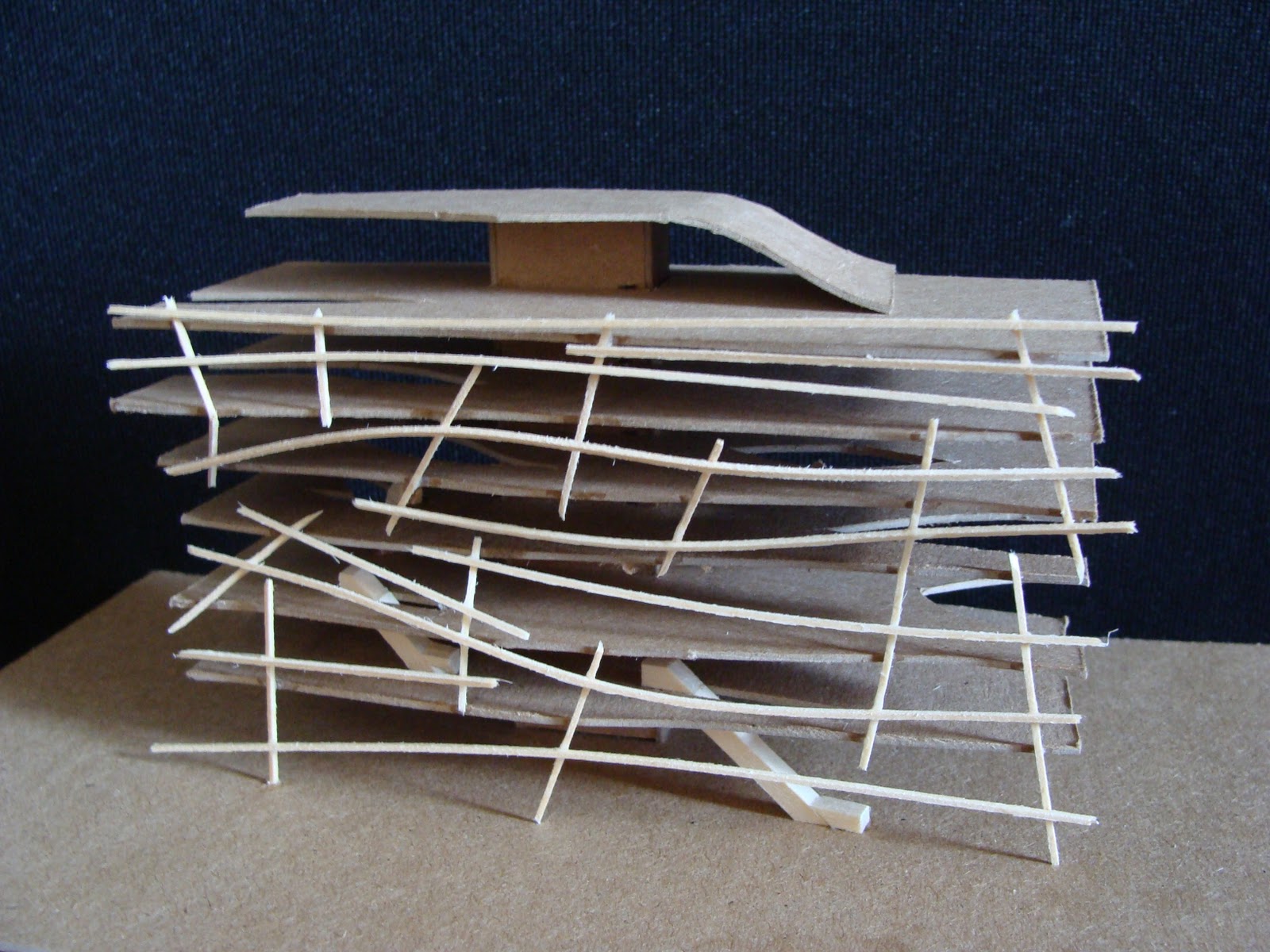 Roman D's theoretical design: Study model "Fiber" building