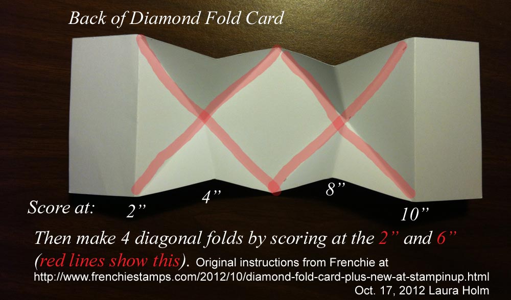 Holmade Laura: Diamond Fold Cards