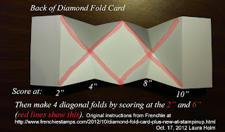 Holmade Laura: Diamond Fold Cards