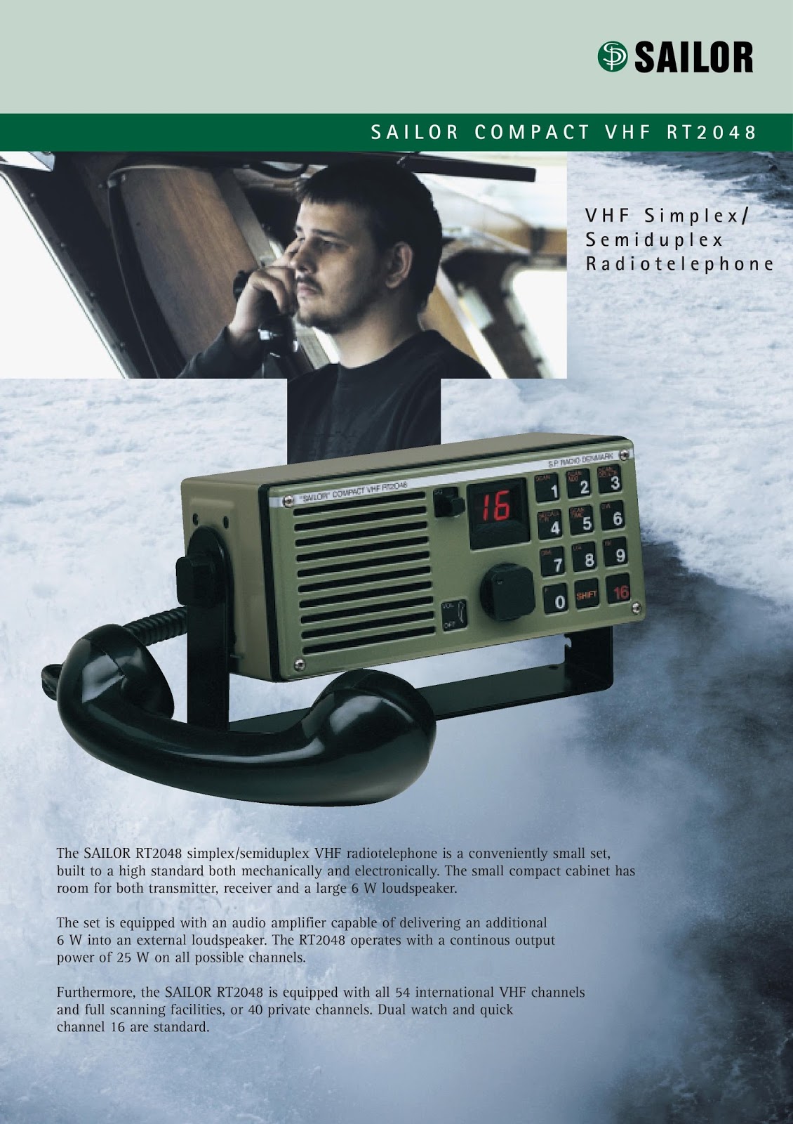 FIRST 435 BONTE KOE: Brochure commerciale VHF SAILOR RT 2048