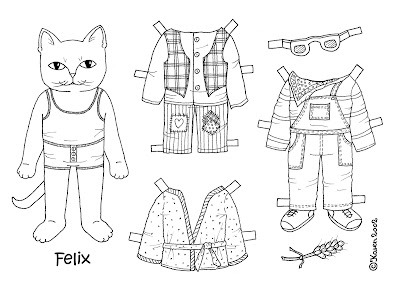 Karen`s Paper Dolls: Felix 1-3 Paper Doll to colour. Felix 1-3 ...
