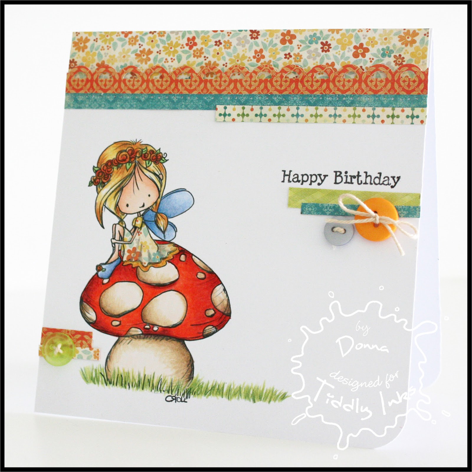 Donna's Diary: Tiddly inks Challenge #105 - Clean And Simple!