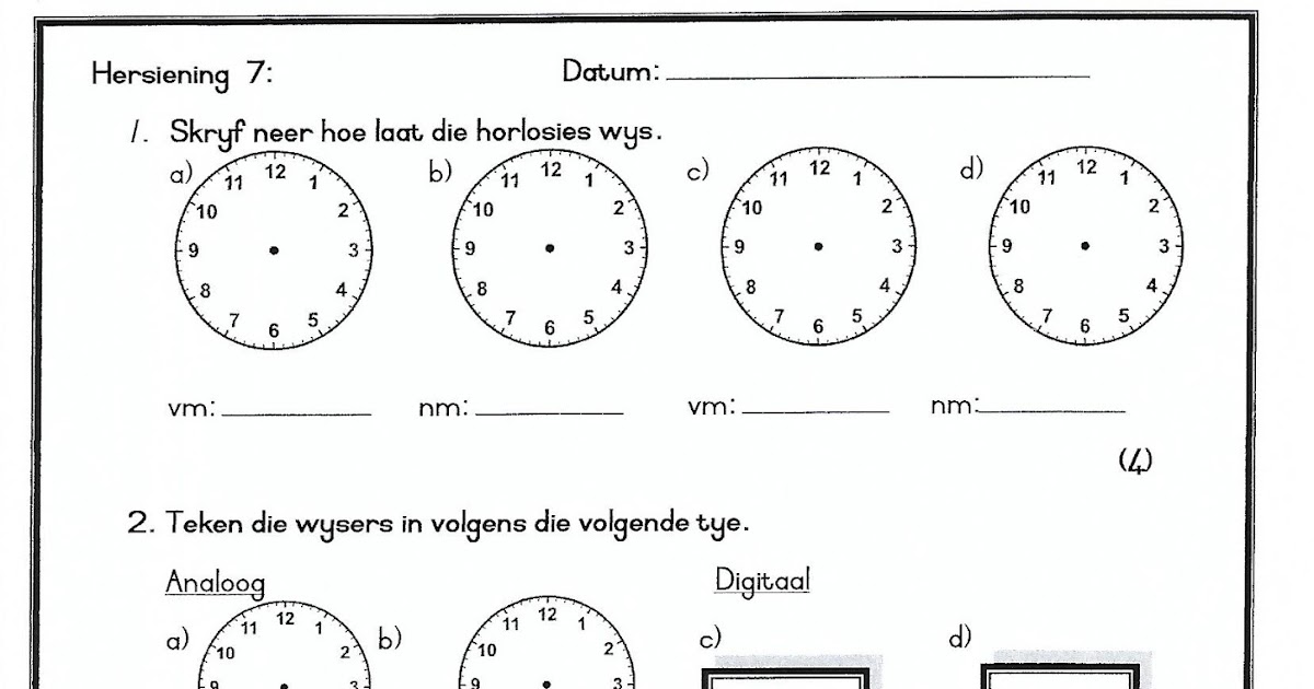 Tyd : Afsluitingsfase