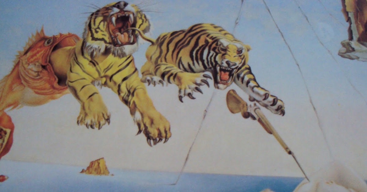 Oasis: Dali- Sonho causado pelo voo de uma abelha em redor de uma romã ...