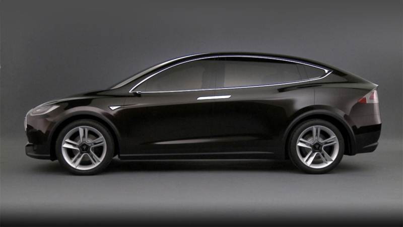 Tesla Model X elétrico mostrado no Salão Automóvel de Detroit